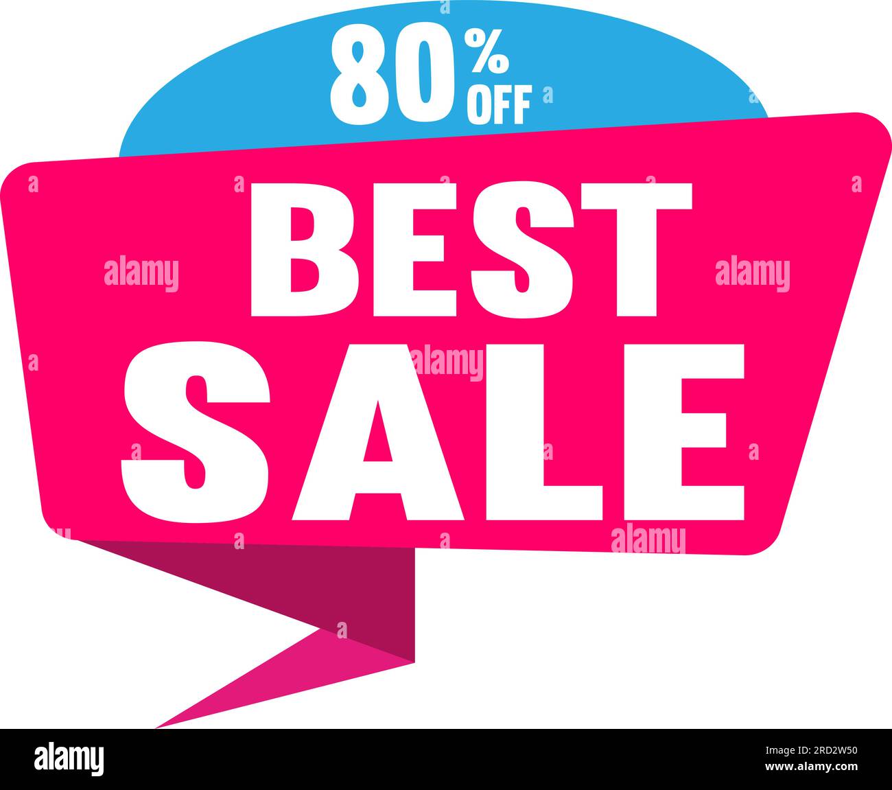 Price tag 80 percent off Stock Vector Images - Alamy