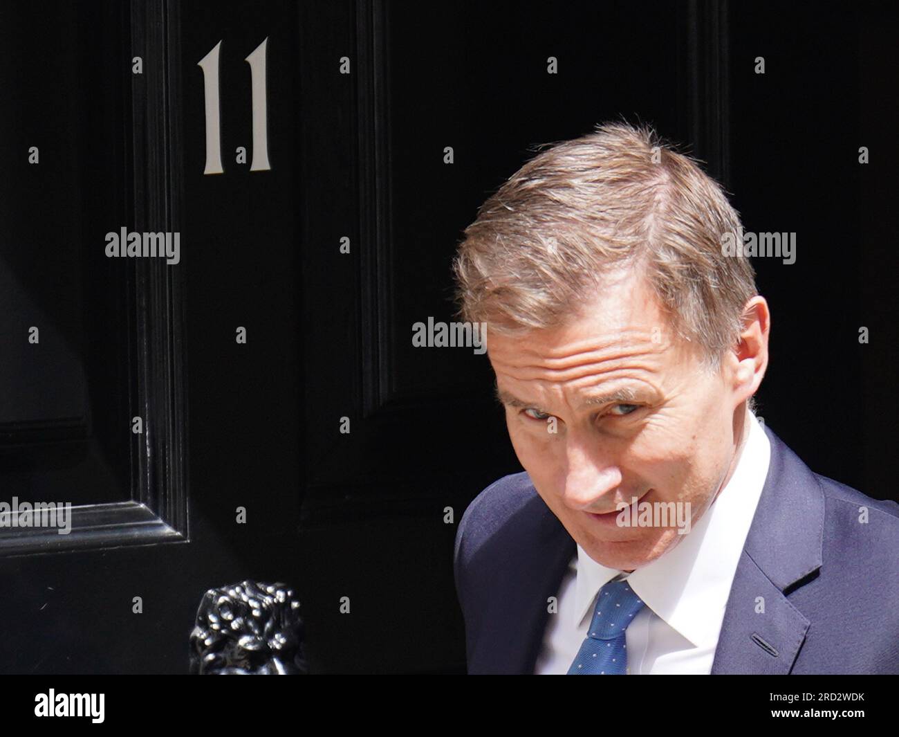 Chancellor of the Exchequer Jeremy Hunt, leaves 11 Downing Street ...