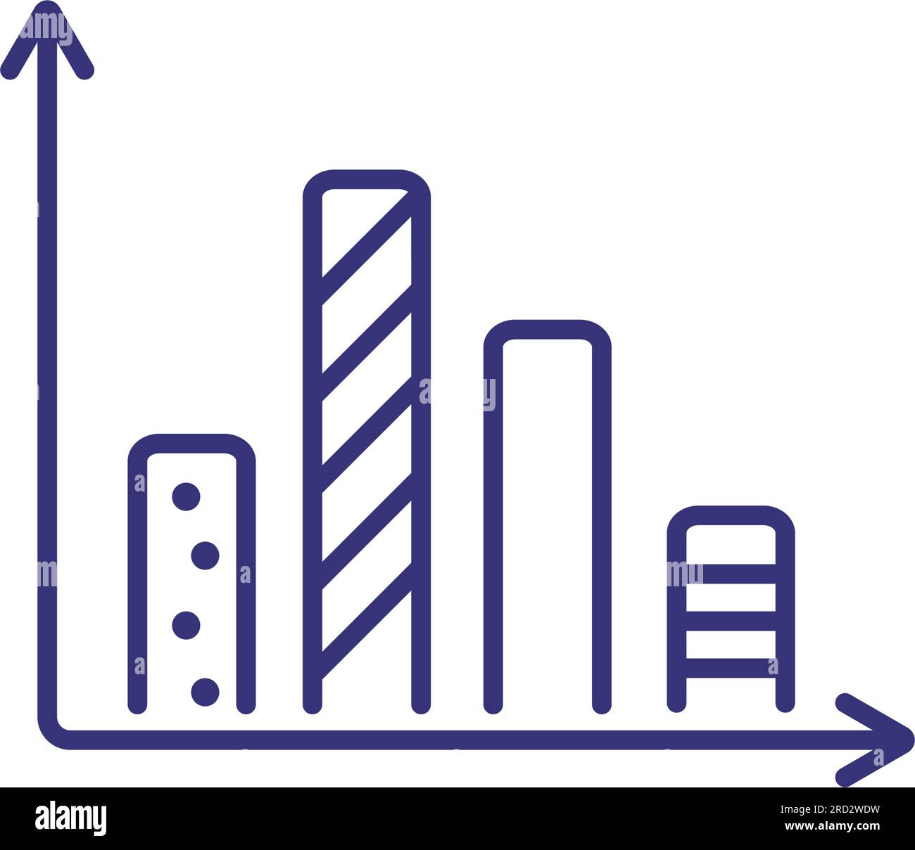 Statistical analysis line icon Cut Out Stock Images & Pictures - Alamy