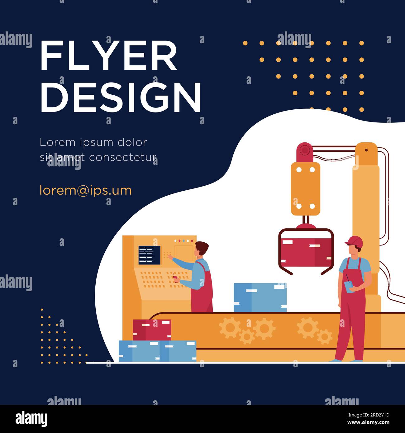 Operating conveyor Stock Vector Images - Alamy