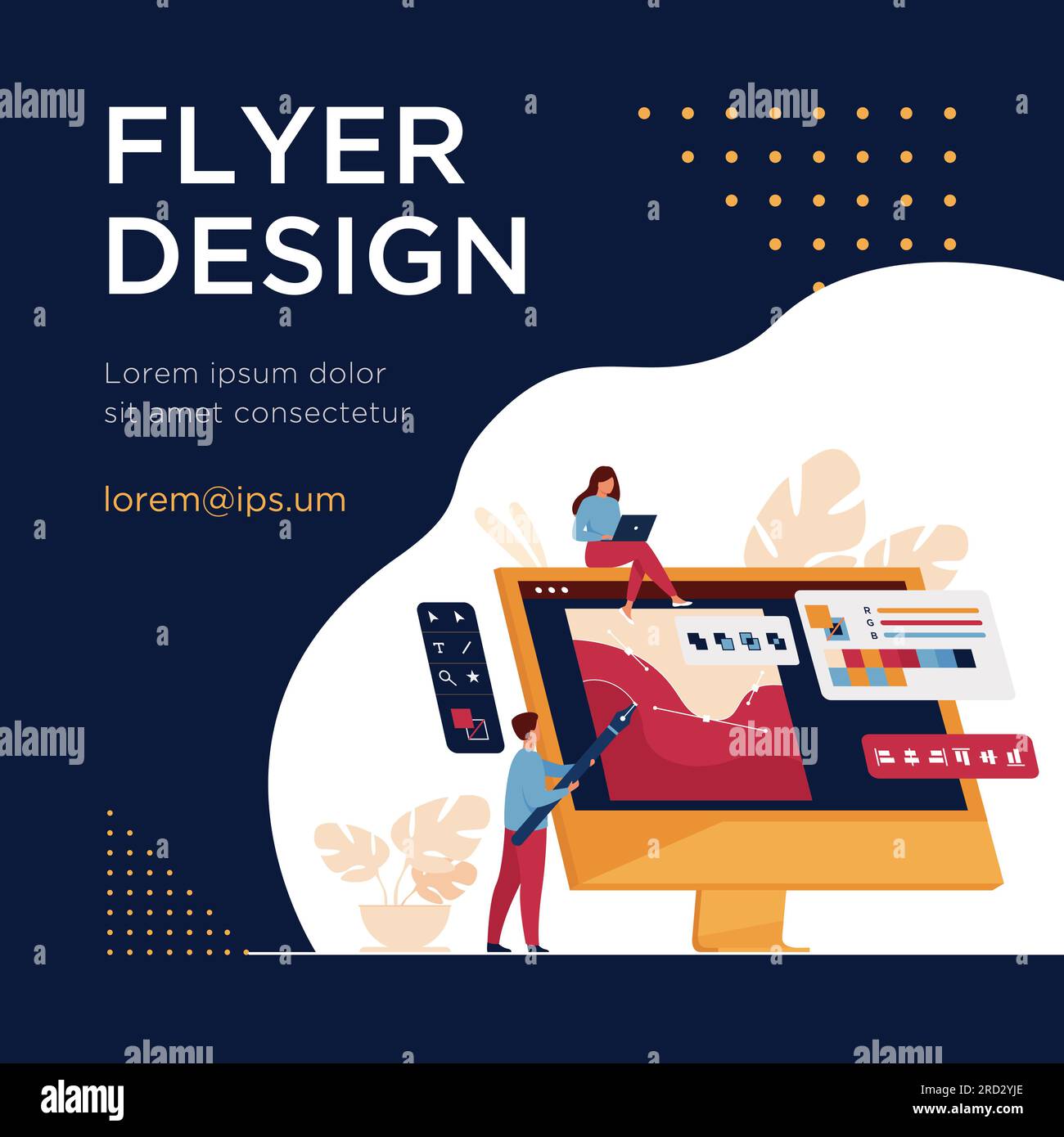 Designers working team Stock Vector Images - Alamy