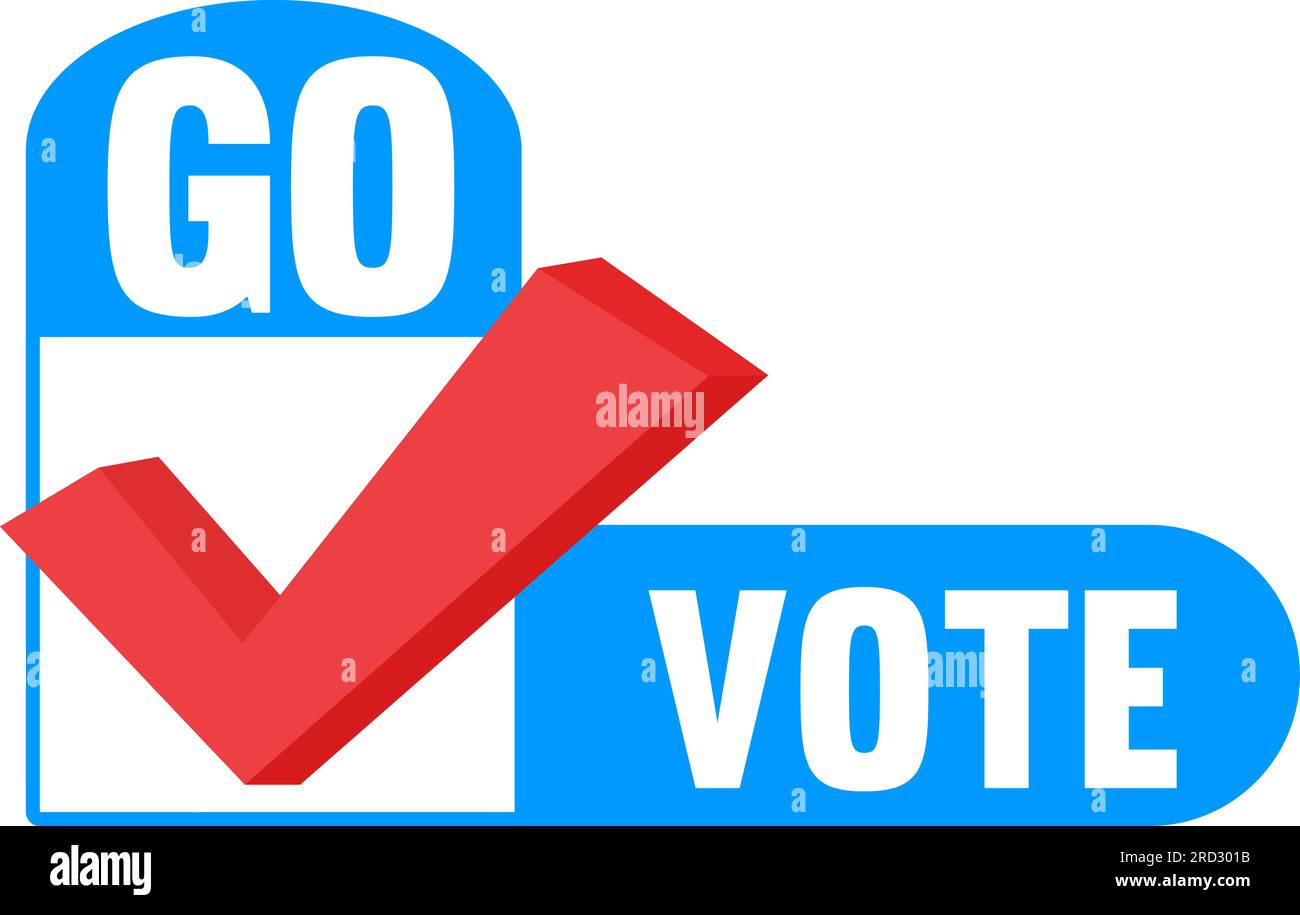 Go vote. Voting concept elections. Symbols vector design template Stock ...
