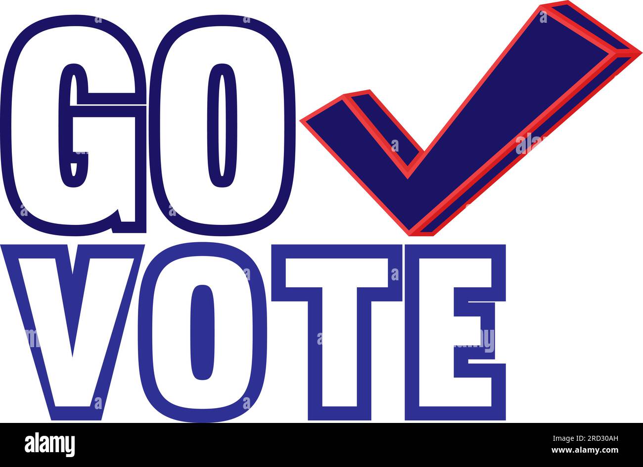 Go vote. Voting concept elections. Symbols vector design template Stock ...