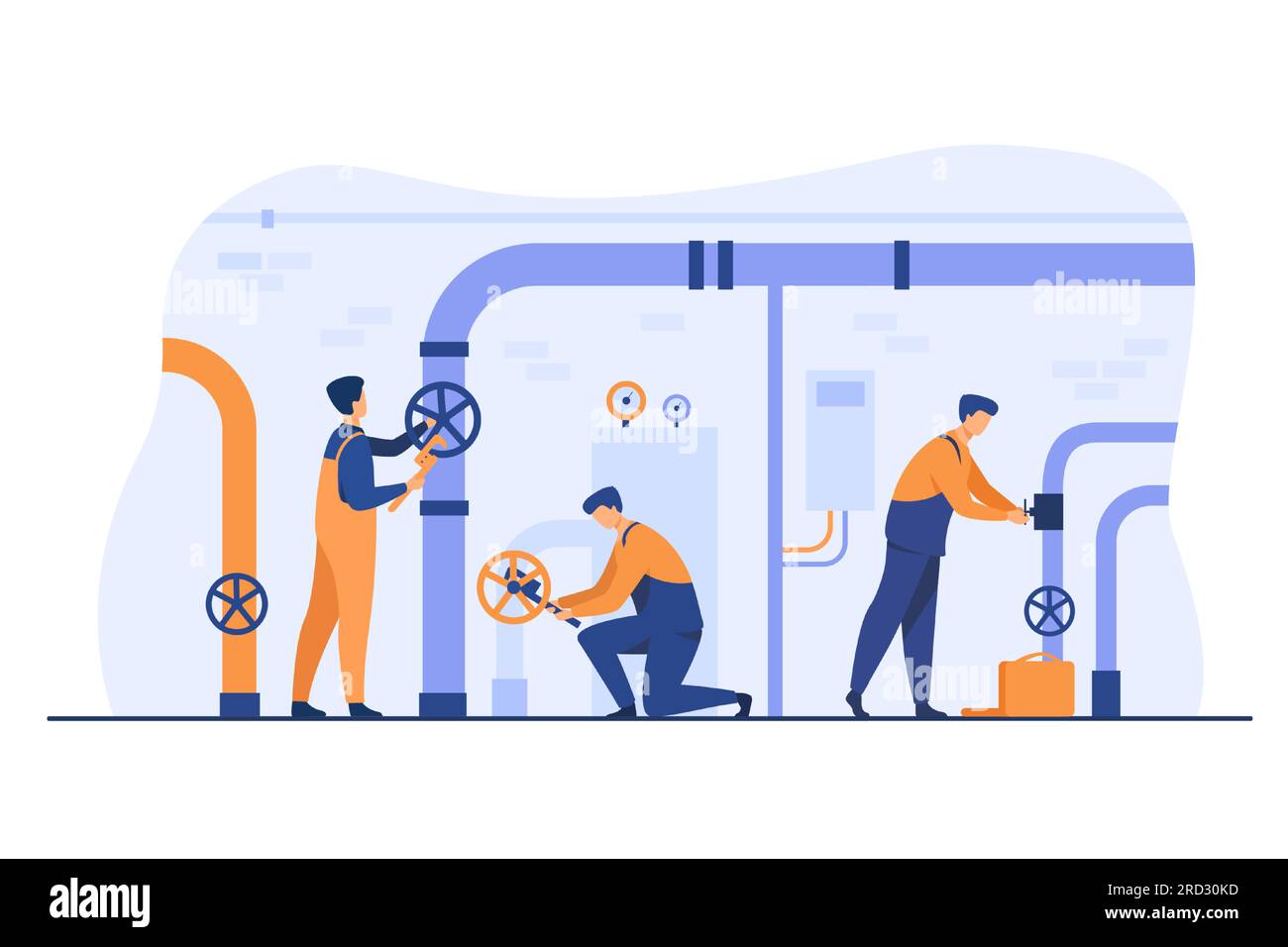 Broken boiler cartoon hi-res stock photography and images - Alamy