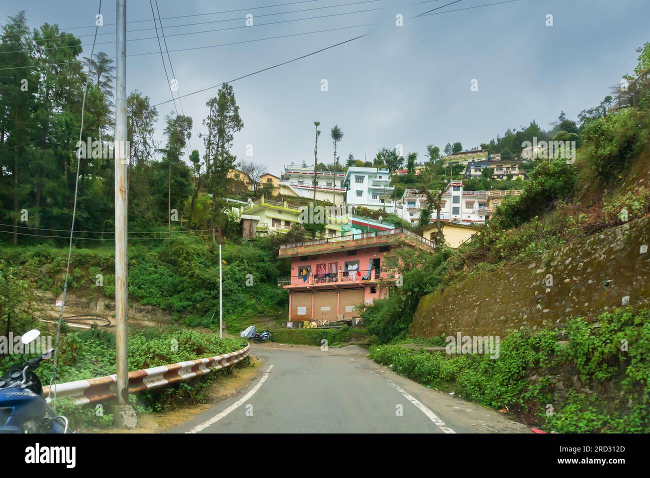 Pauri, Garhwal, Uttrakhand, India - 3rd November 2018 : Monsoon on the ...
