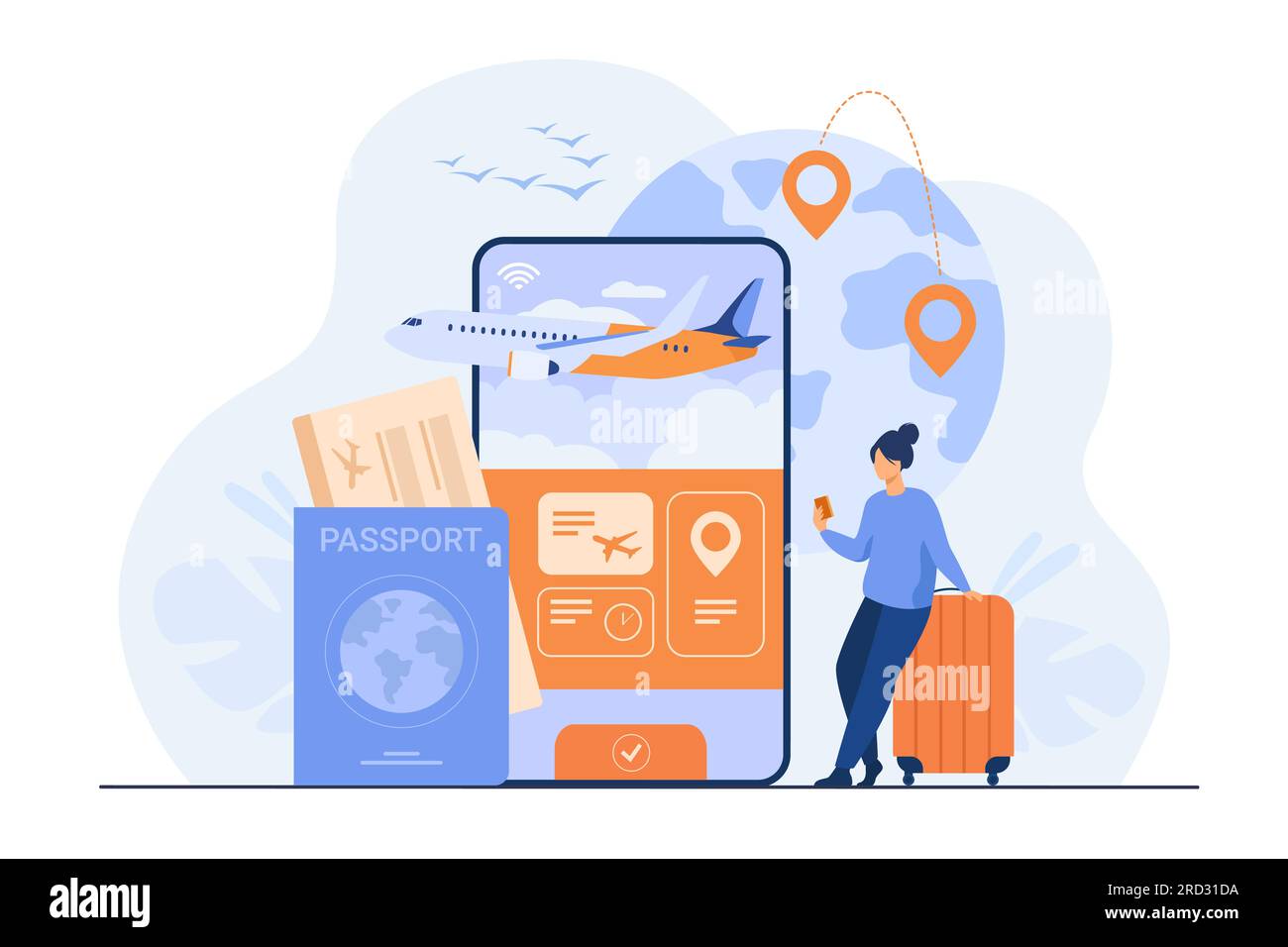 Online app for tourism Stock Vector Image & Art - Alamy