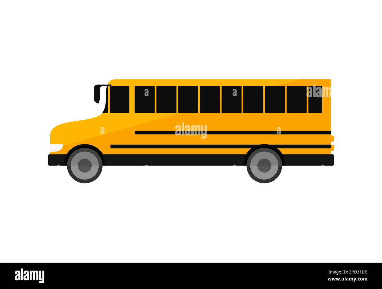 Yellow school bus illustration Stock Vector Image & Art - Alamy
