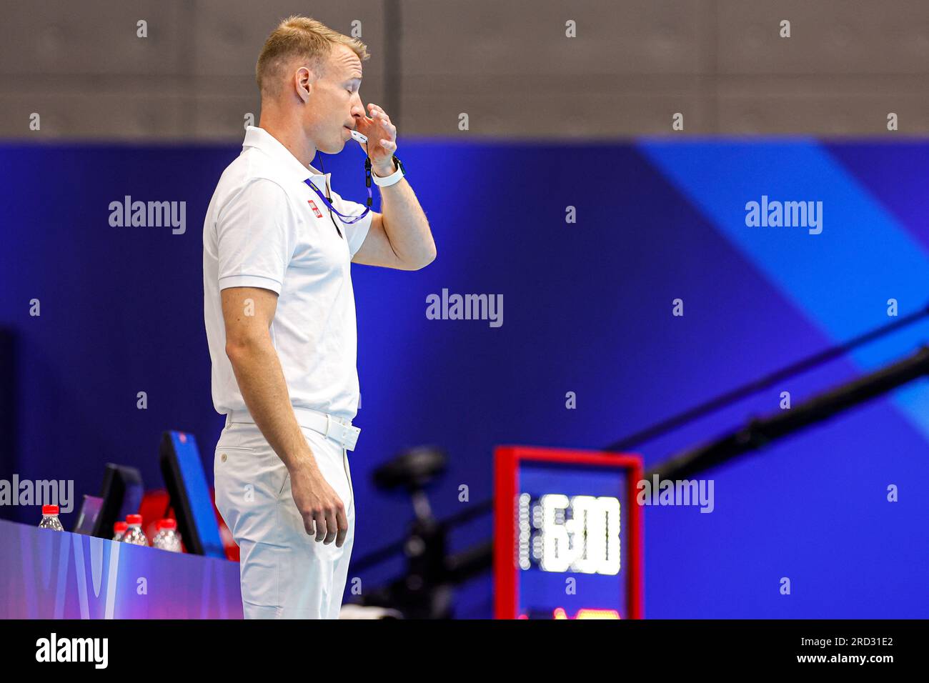 Fukuoka, Japan. 18th July, 2023. FUKUOKA, JAPAN - JULY 18: referee ...