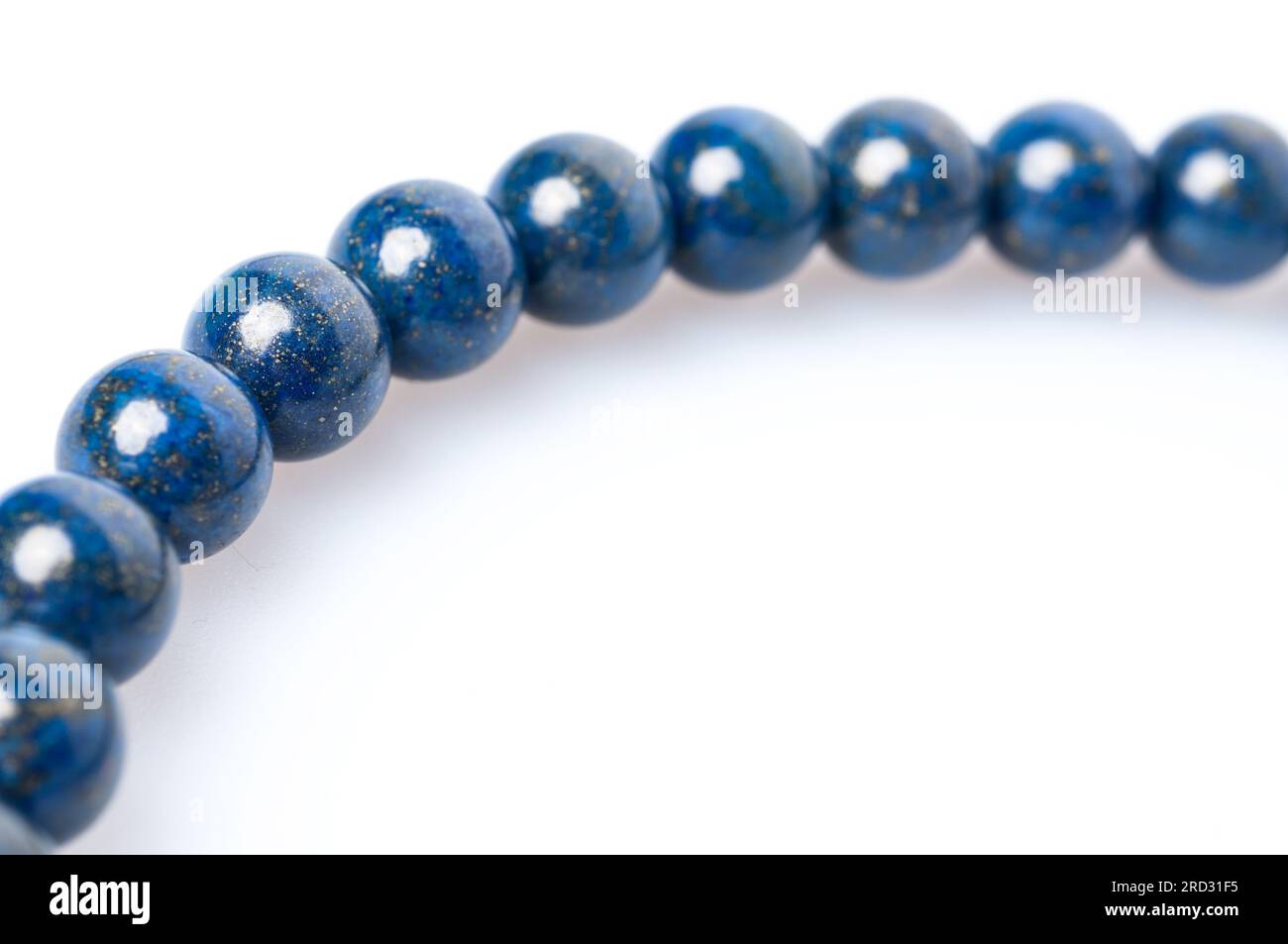 Necklace made of natural stone in navy blue color Stock Photo - Alamy