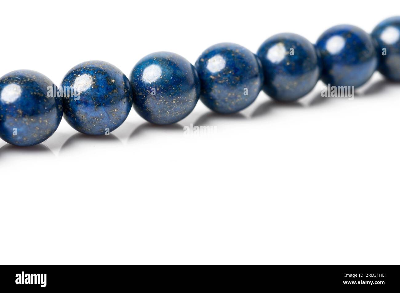 Necklace made of natural stone in navy blue color Stock Photo - Alamy