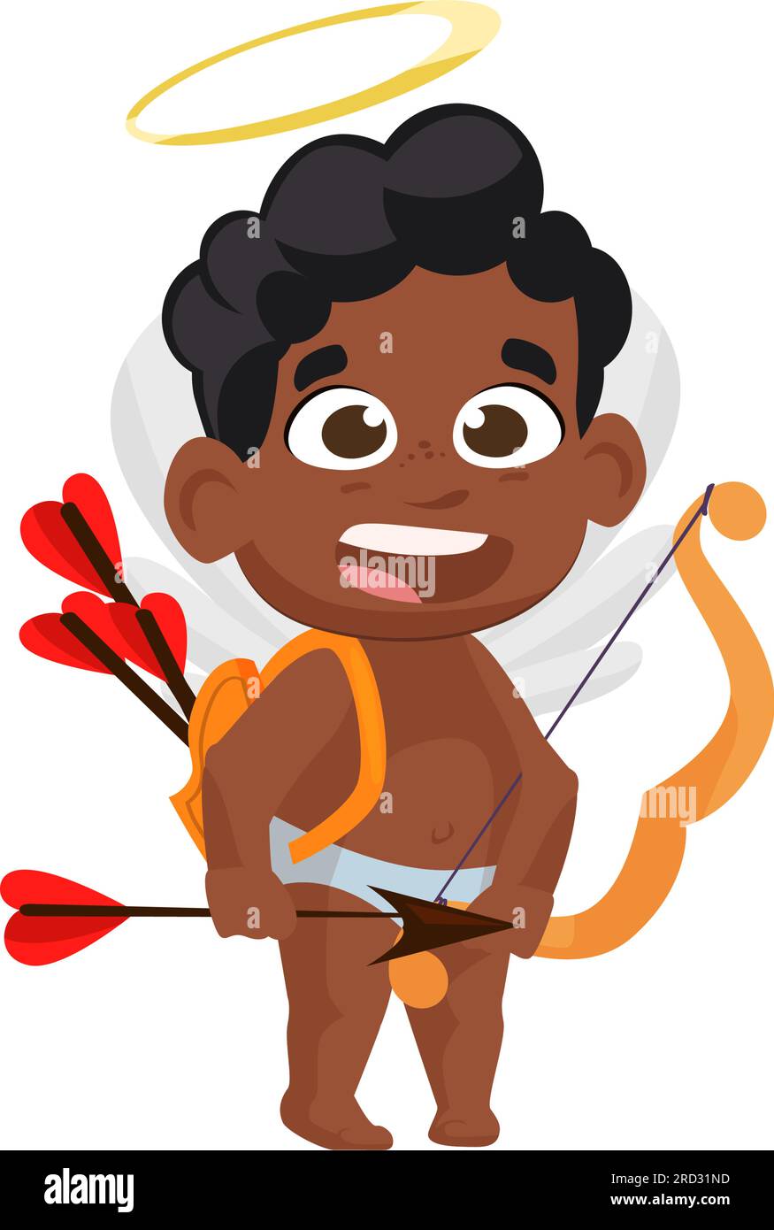 Cupid with bow and arrows hi-res stock photography and images - Alamy