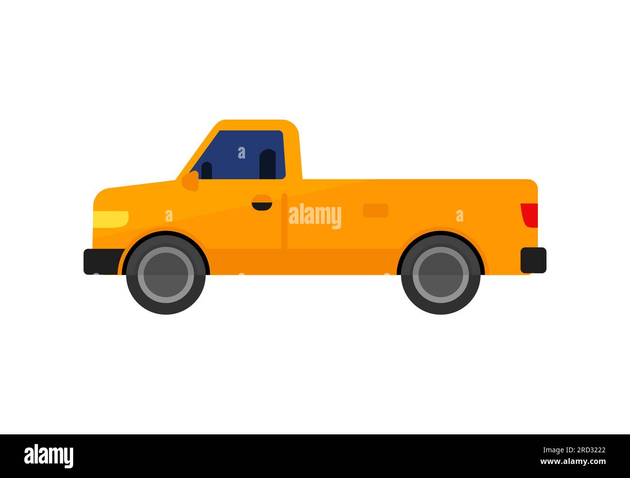 Orange pick up illustration Stock Vector Image & Art - Alamy