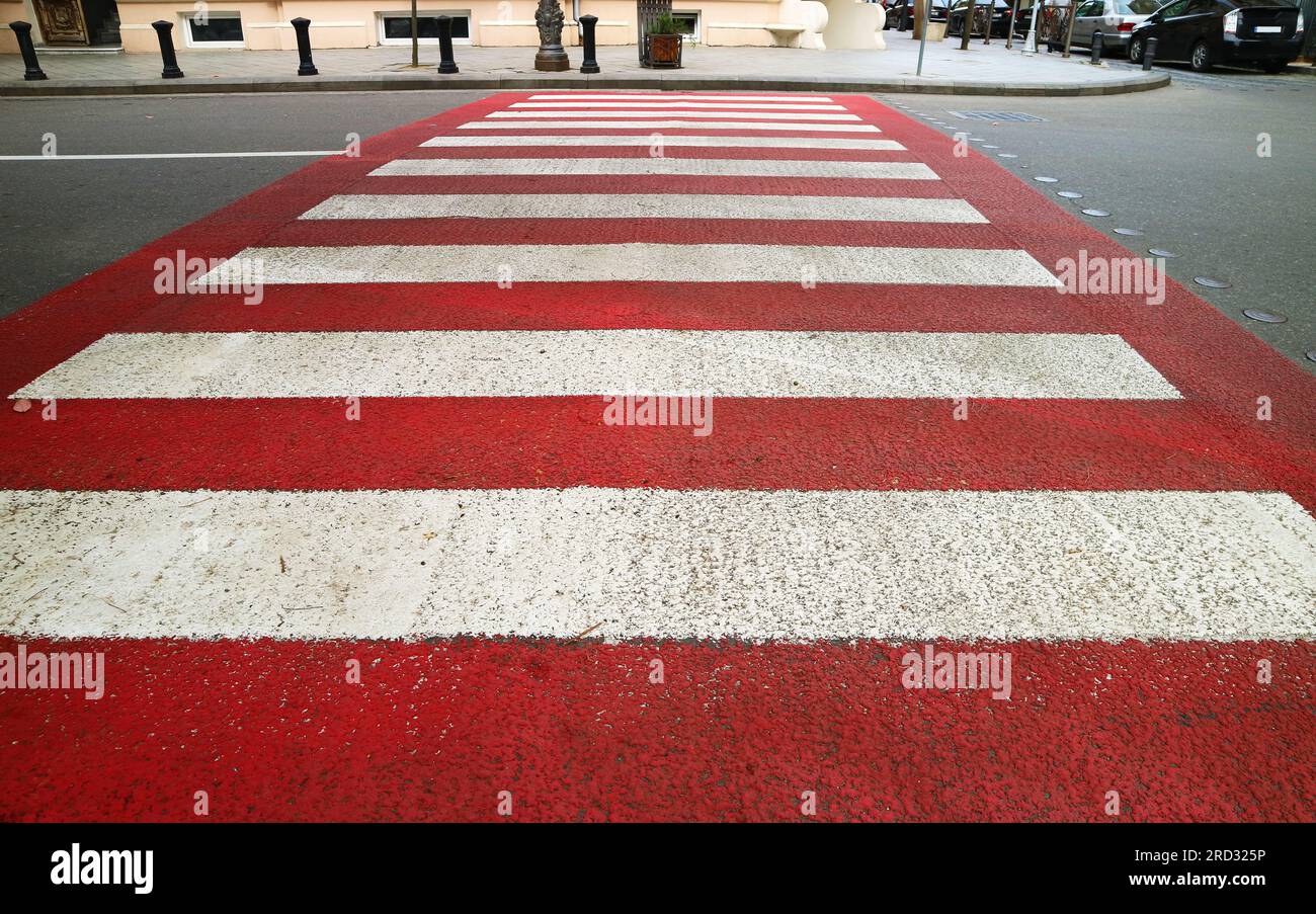 Empty crosswalk modern city urban pedestrian hi-res stock photography ...