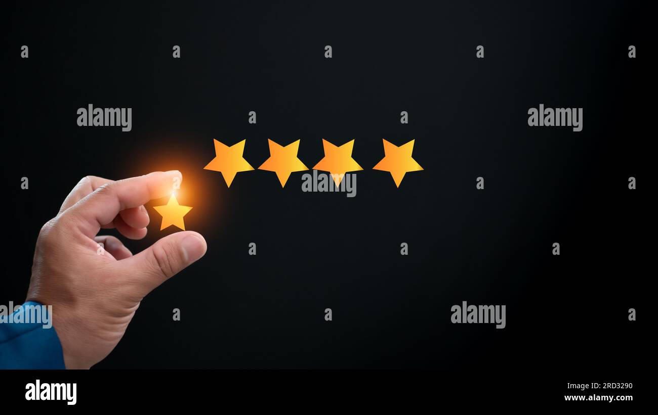 Customer Satisfaction Survey concept, service experience rating online ...