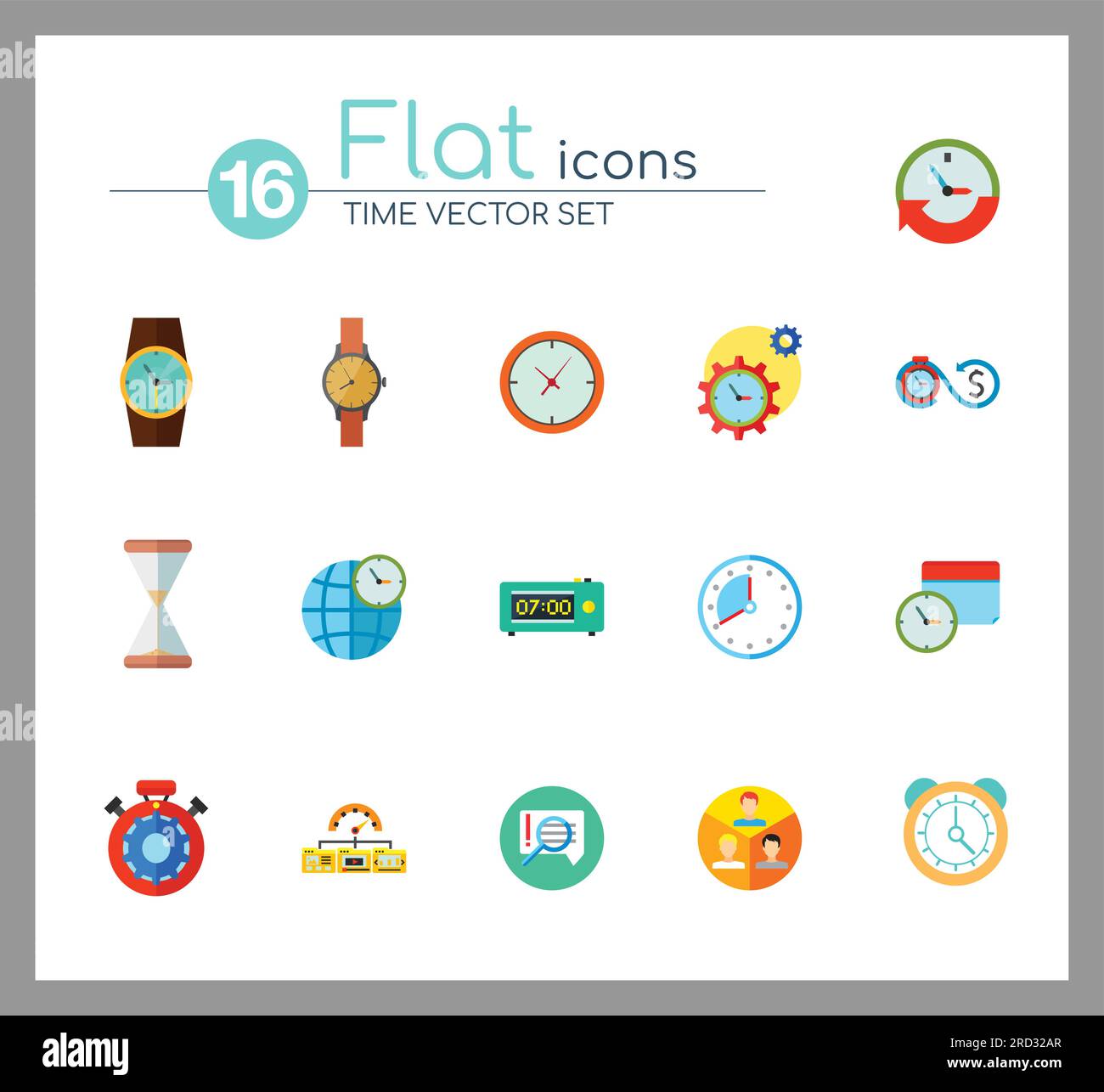 Time Icon Set Stock Vector Image & Art - Alamy