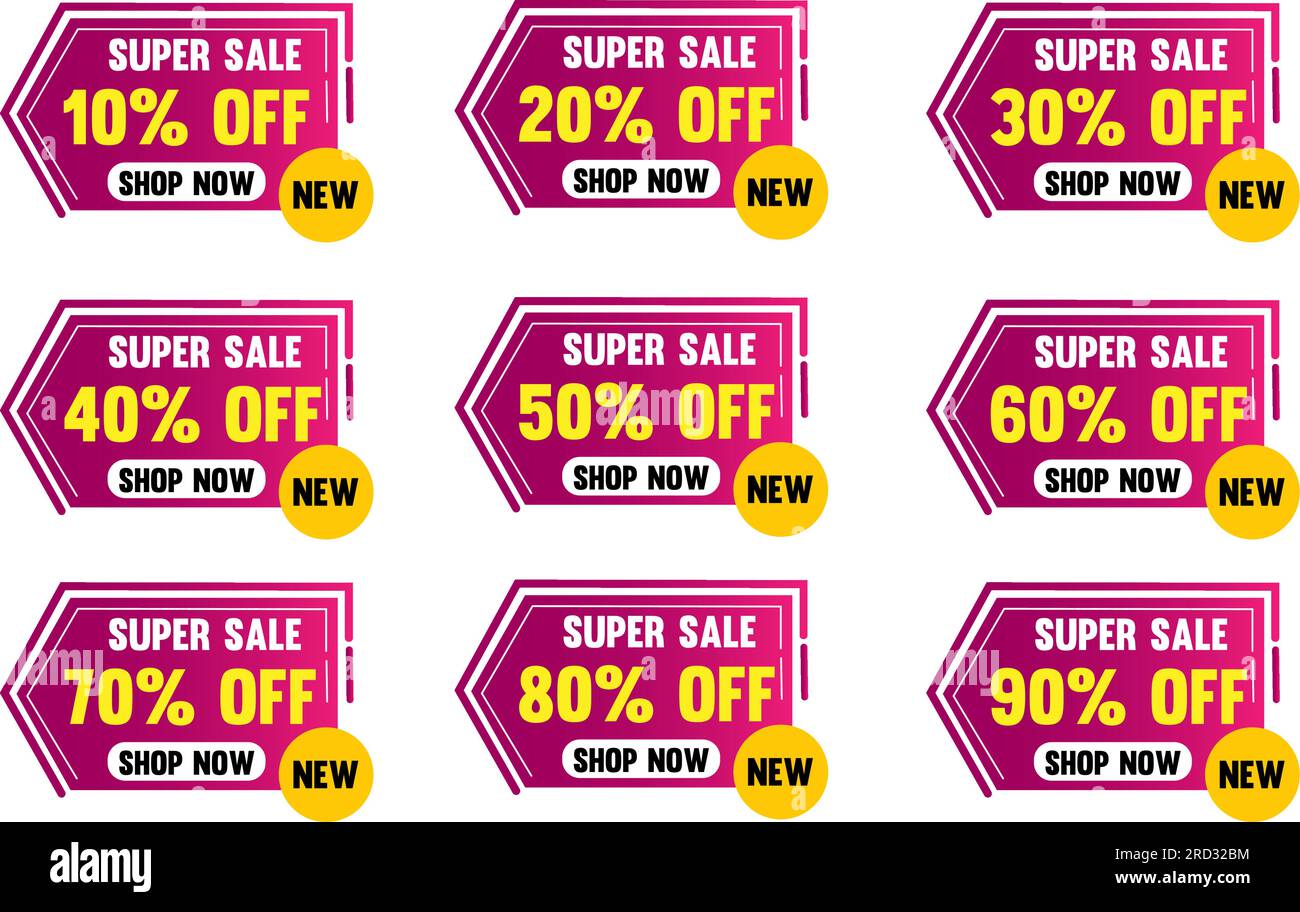 Digital sale sign Stock Vector Images - Alamy