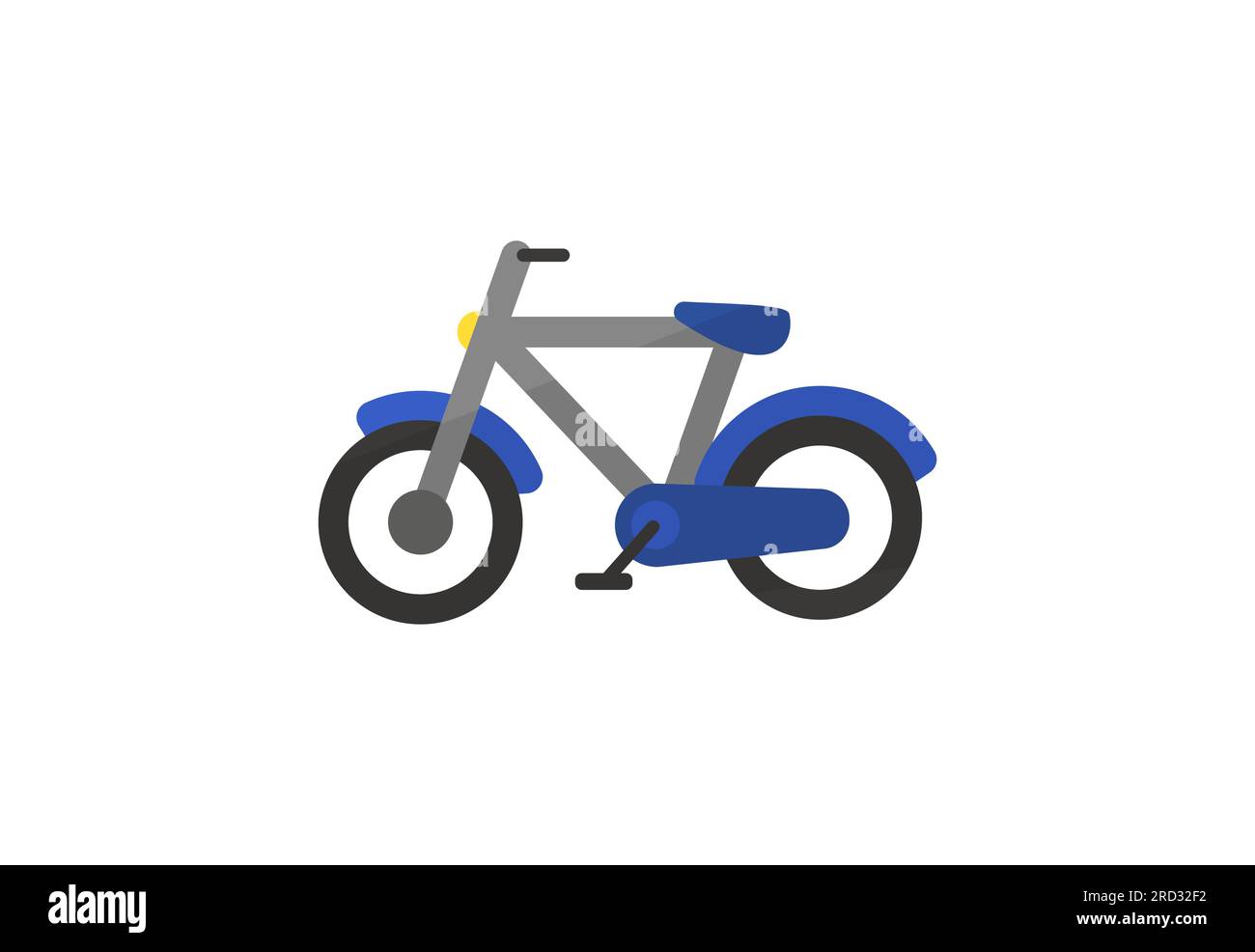 Blue vintage bicycle illustration Stock Vector Image & Art - Alamy