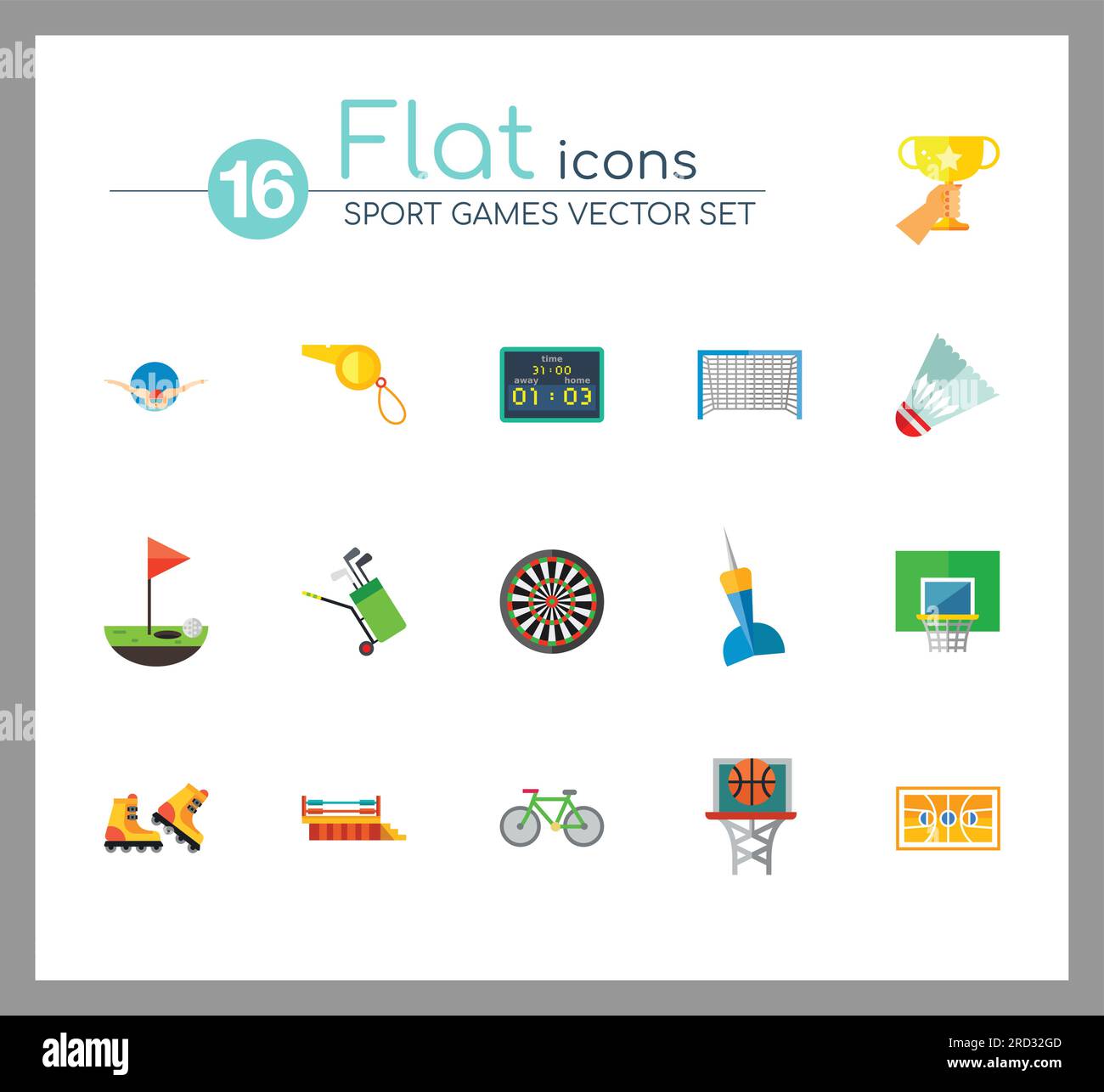 Sport Games Icon Set Stock Vector Image & Art - Alamy