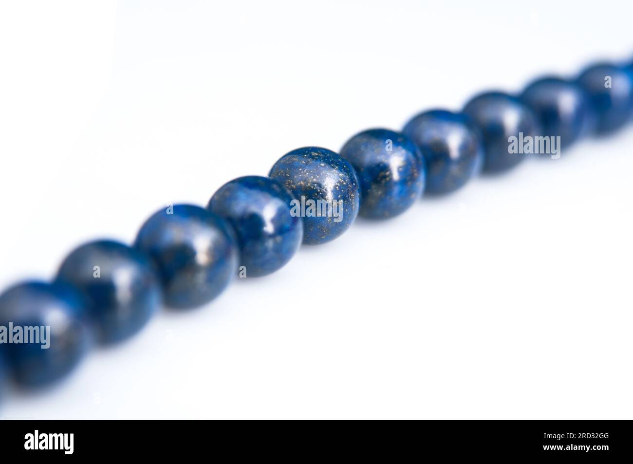 Necklace made of natural stone in navy blue color Stock Photo - Alamy