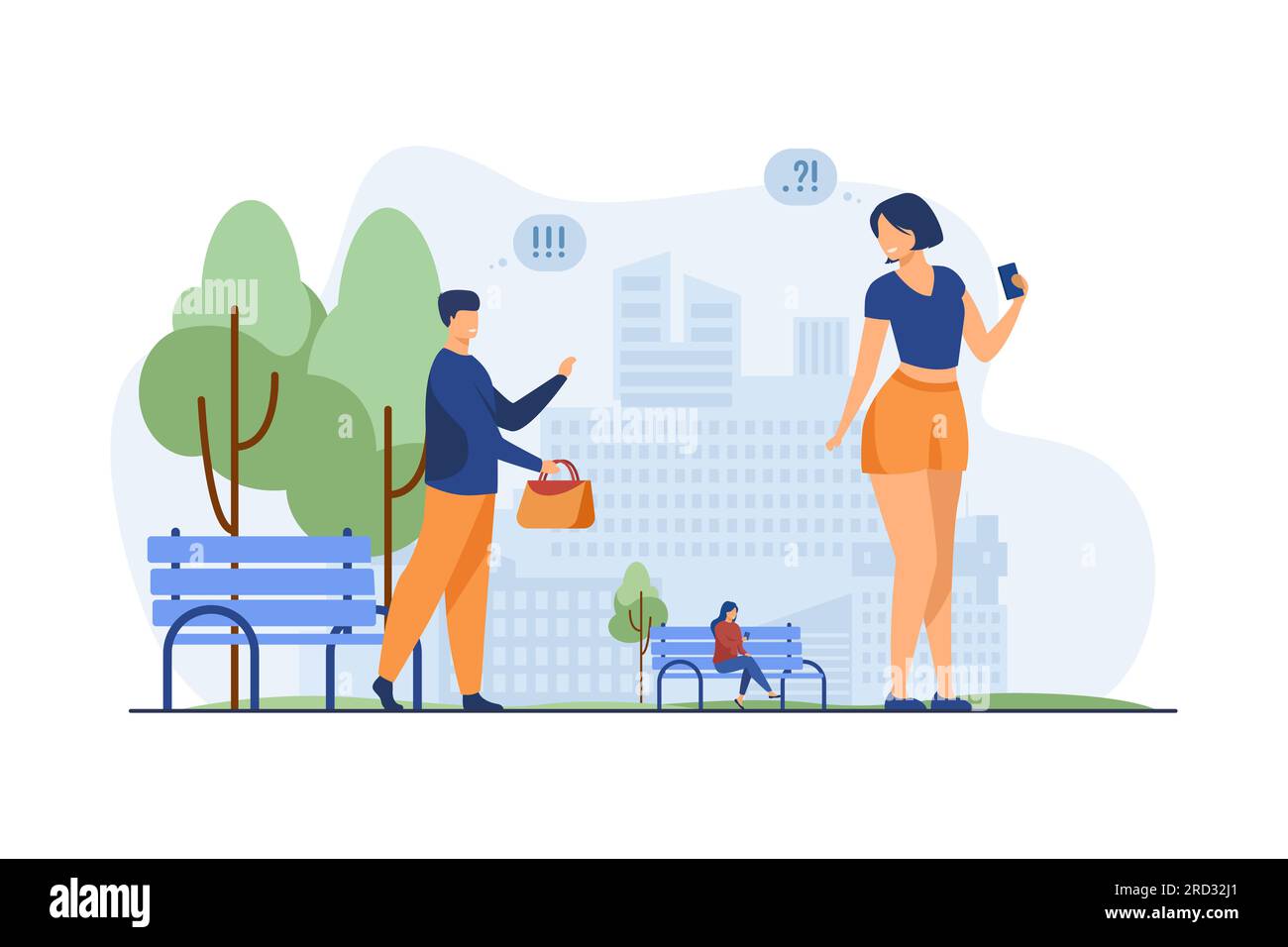 Making acquaintance Stock Vector Images - Alamy