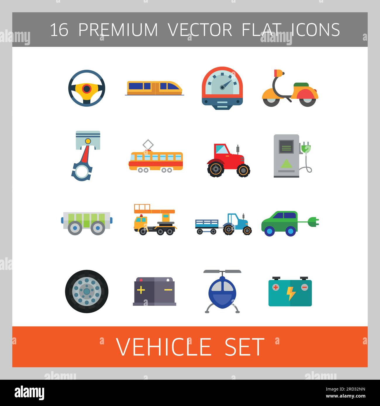 Vehicle Icons Set Stock Vector Image & Art - Alamy