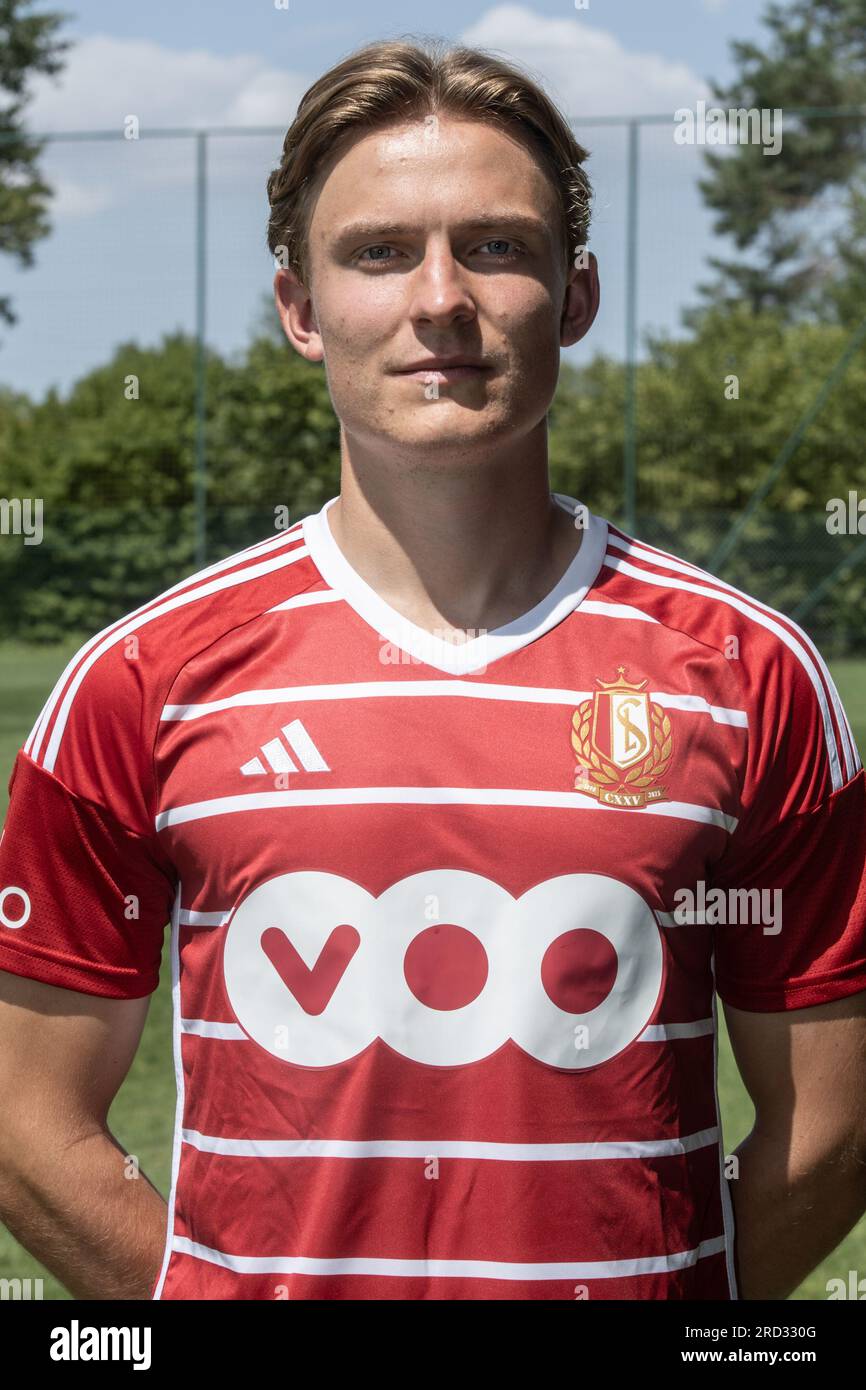 Liege, Belgium. 18th July, 2023. Standard's Ibe Hautekiet poses for a ...