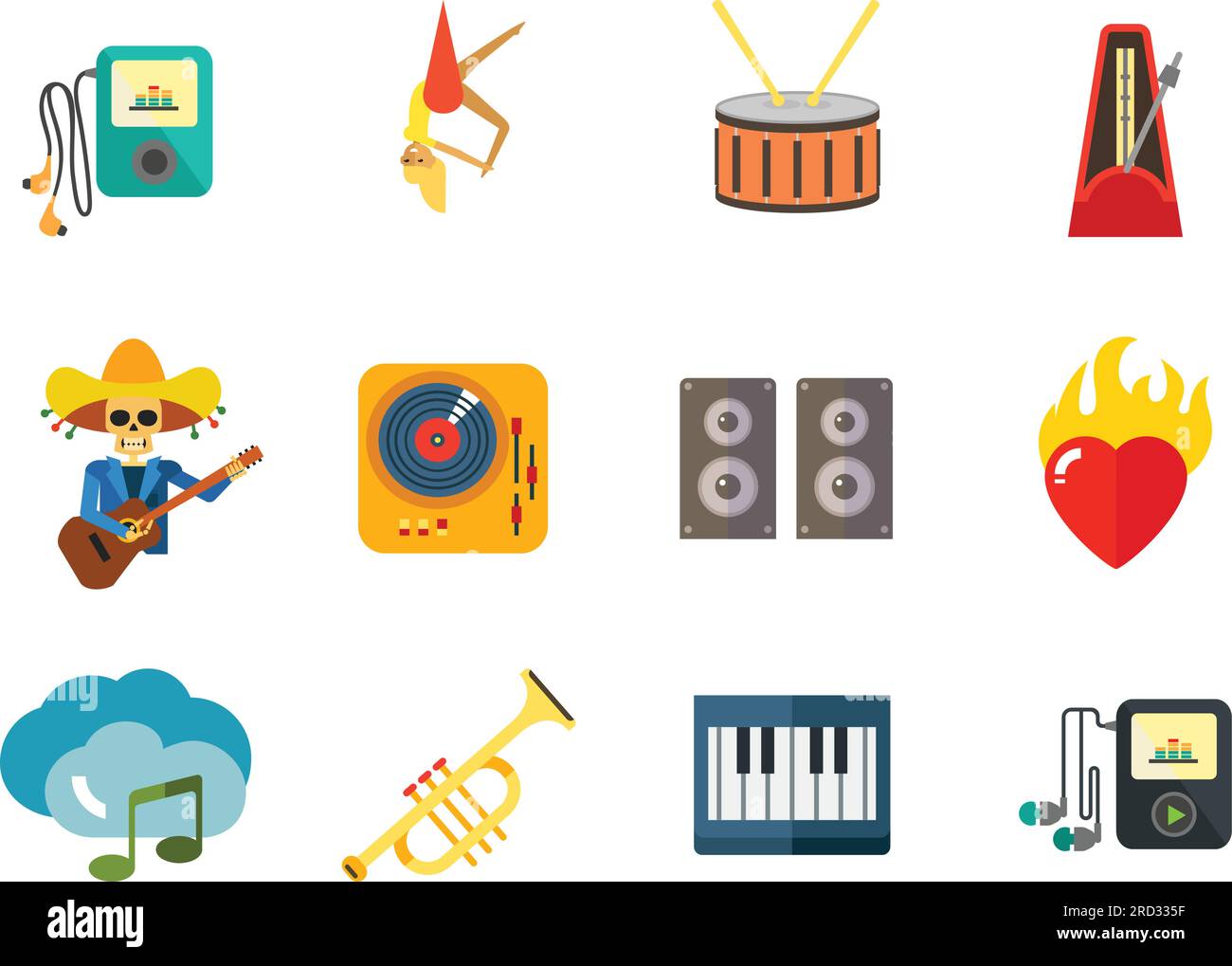 Music Concept Icon Set Stock Vector Image & Art - Alamy