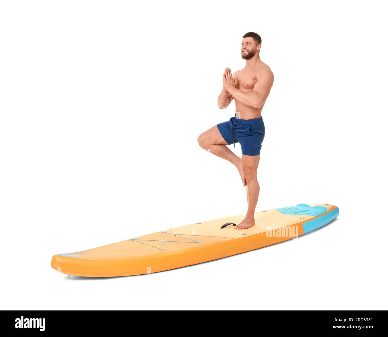 Man summer surfboard on Cut Out Stock Images & Pictures - Alamy