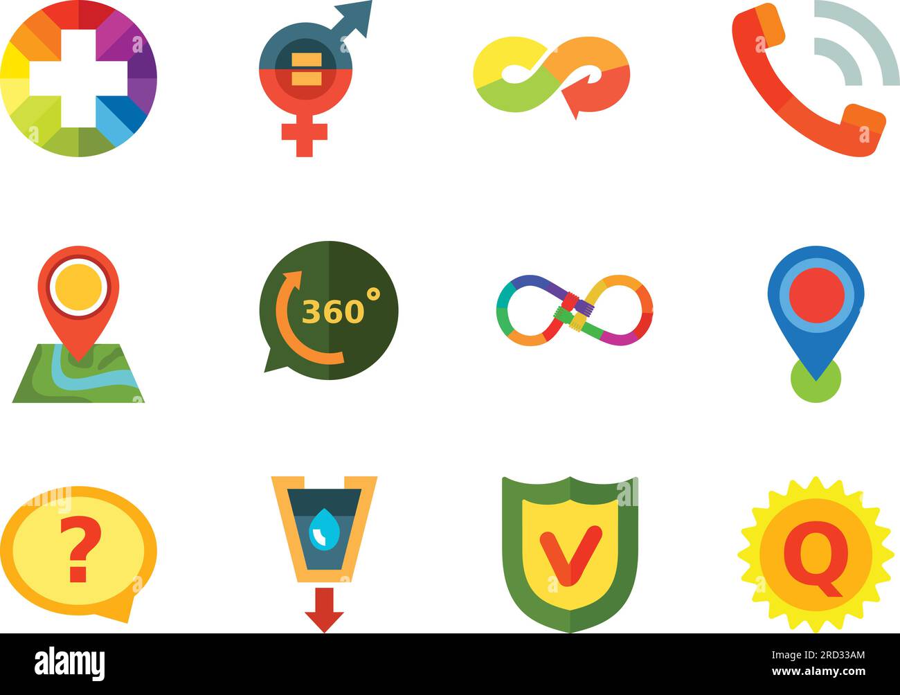 Checkmark Icons Set Stock Vector Image & Art - Alamy