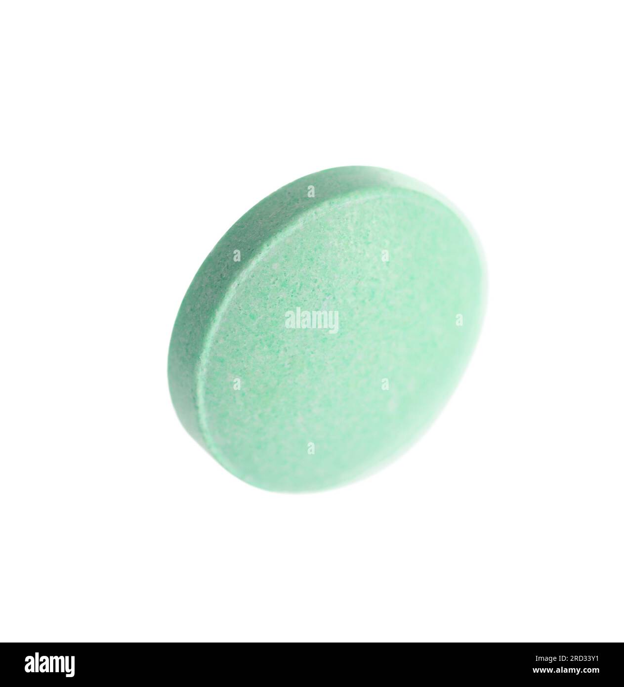 One pill isolated on white. Drug therapy Stock Photo - Alamy