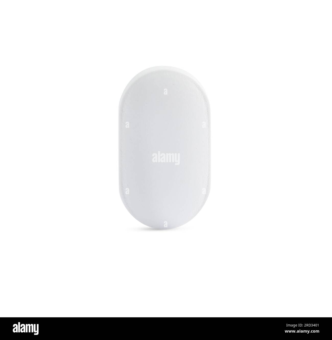 One pill on white background. Medicinal treatment Stock Photo - Alamy