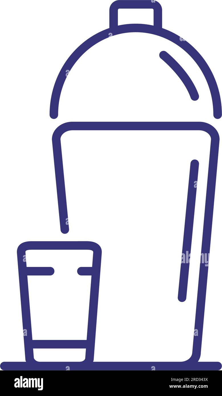 Drink mixing line icon Stock Vector Images - Alamy