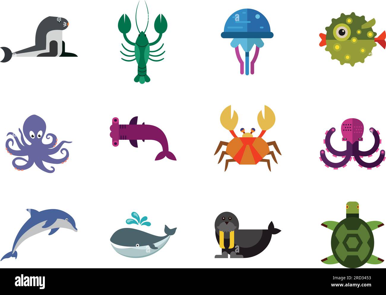 Aqua Icons Set Stock Vector Image & Art - Alamy