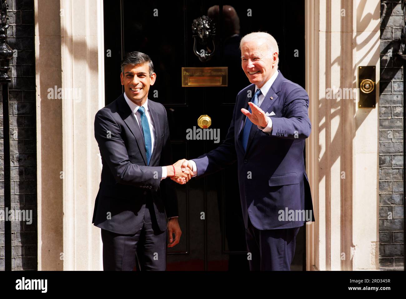 President of the USA Joe Biden is greeted by British Prime Minister ...