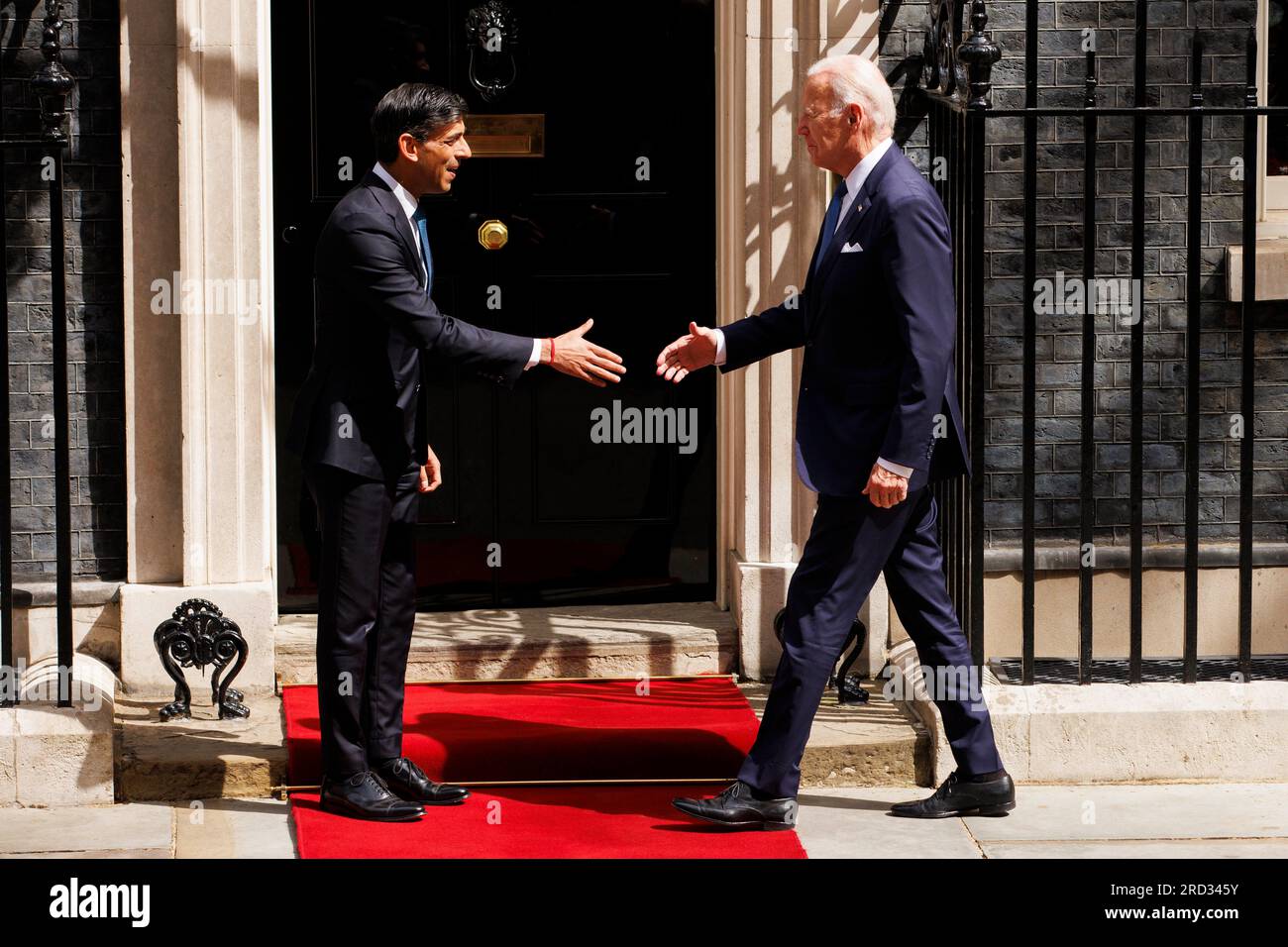 President Of The Usa Joe Biden Is Greeted By British Prime Minister