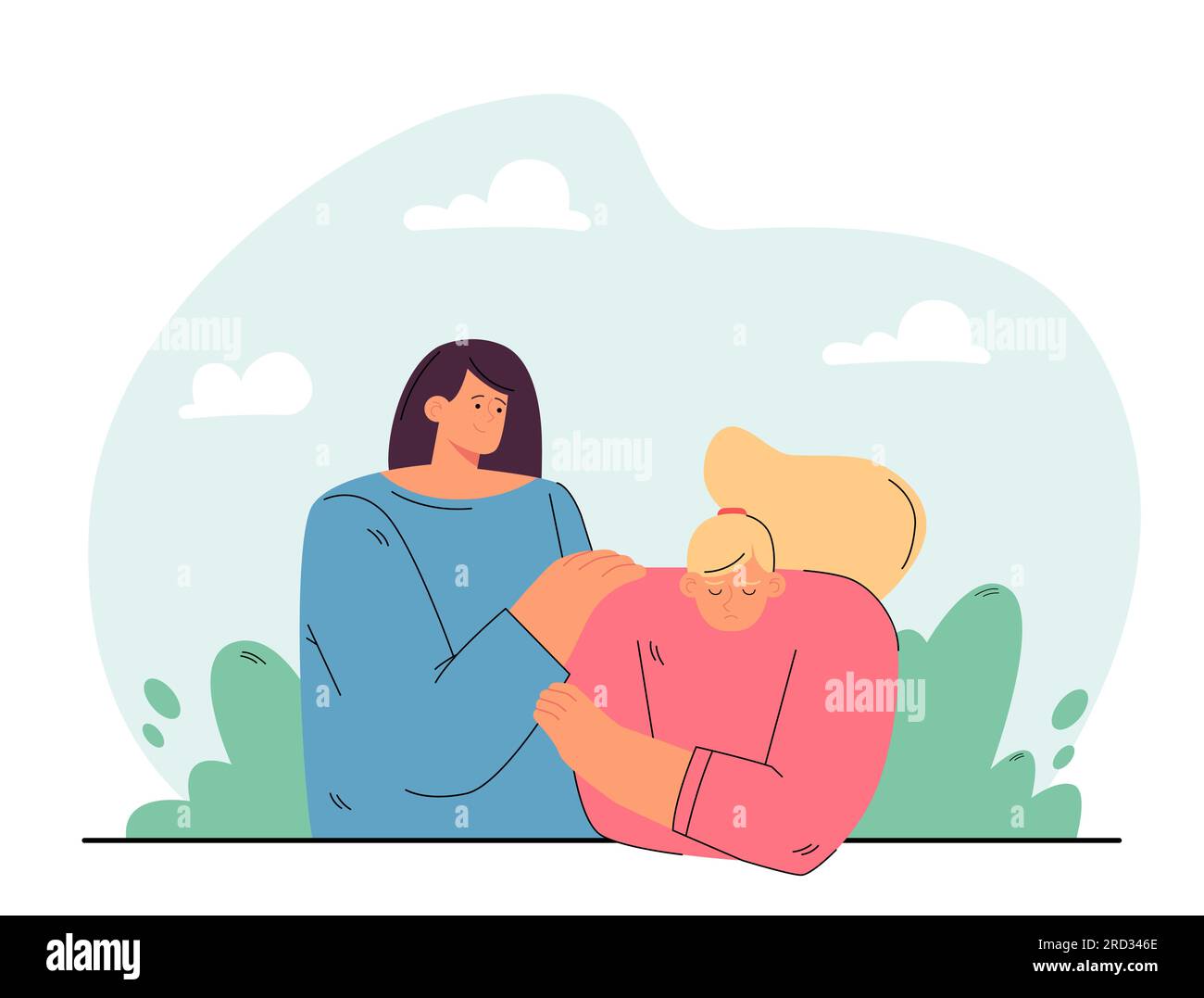 Friendship, help, empathy concept Stock Vector Image & Art - Alamy