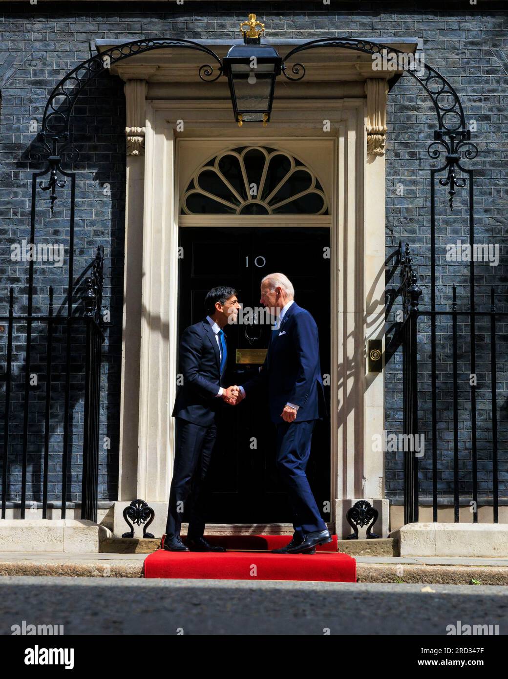 President of the USA Joe Biden is greeted by British Prime Minister ...