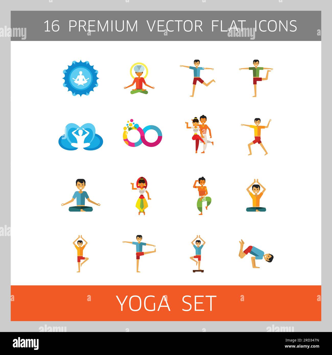 Yoga Icon Set Stock Vector Image & Art - Alamy