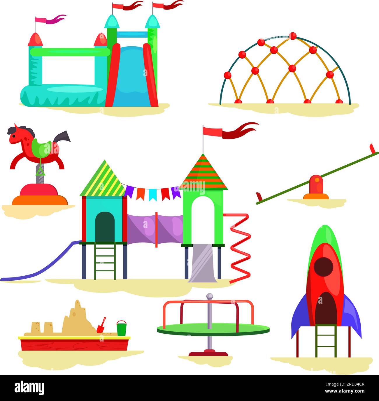 Children playground icons Stock Vector Image & Art - Alamy