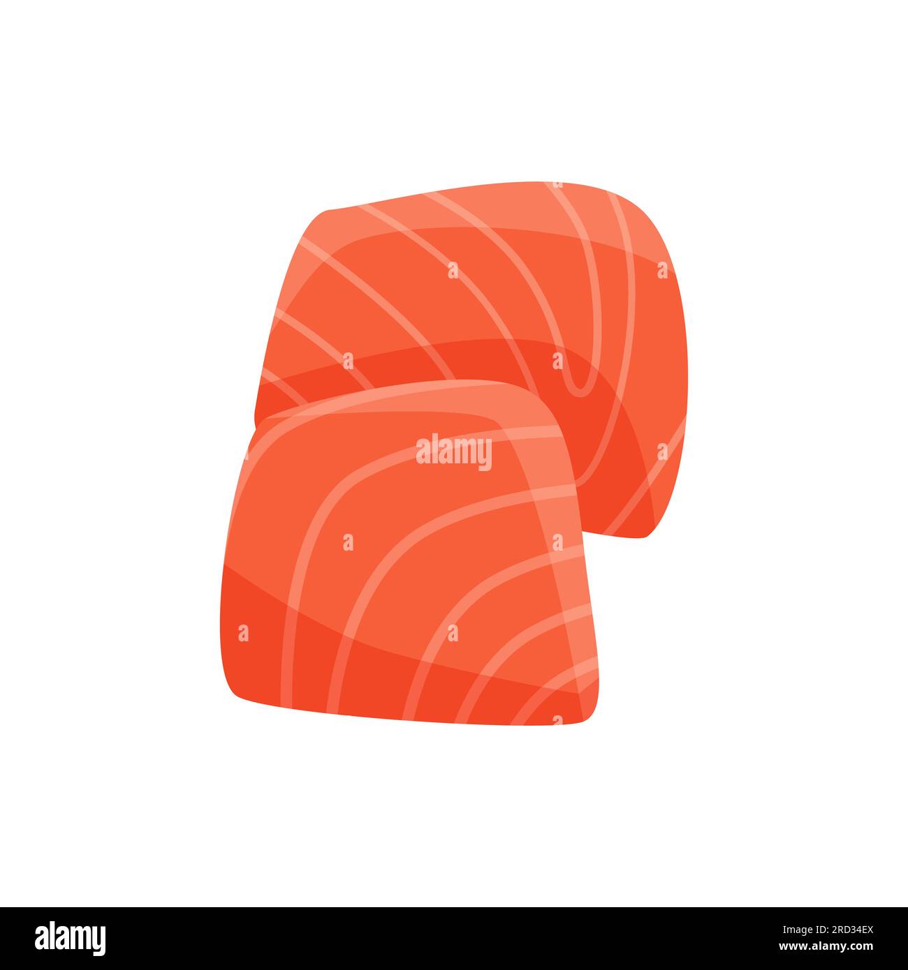 Fish cut pieces Stock Vector Images - Alamy