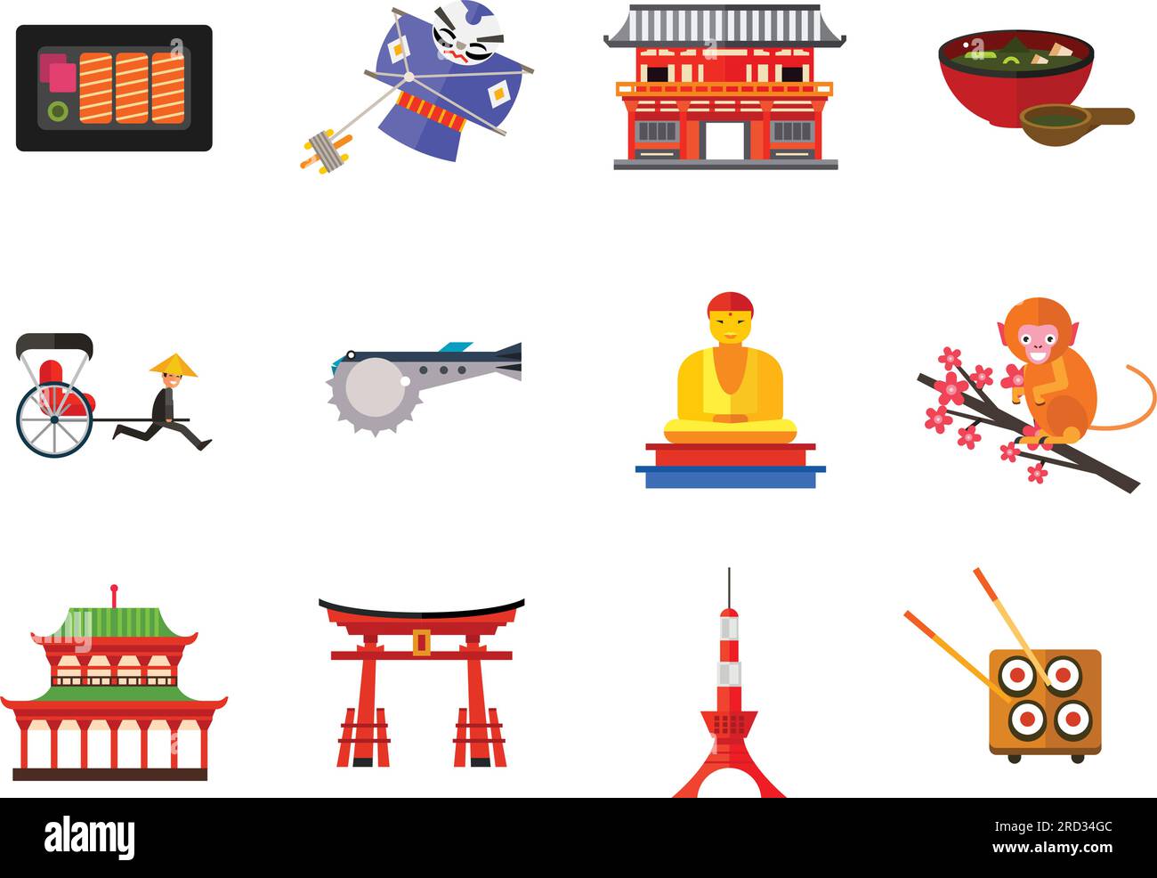 Asia Icon Set Stock Vector Image & Art - Alamy