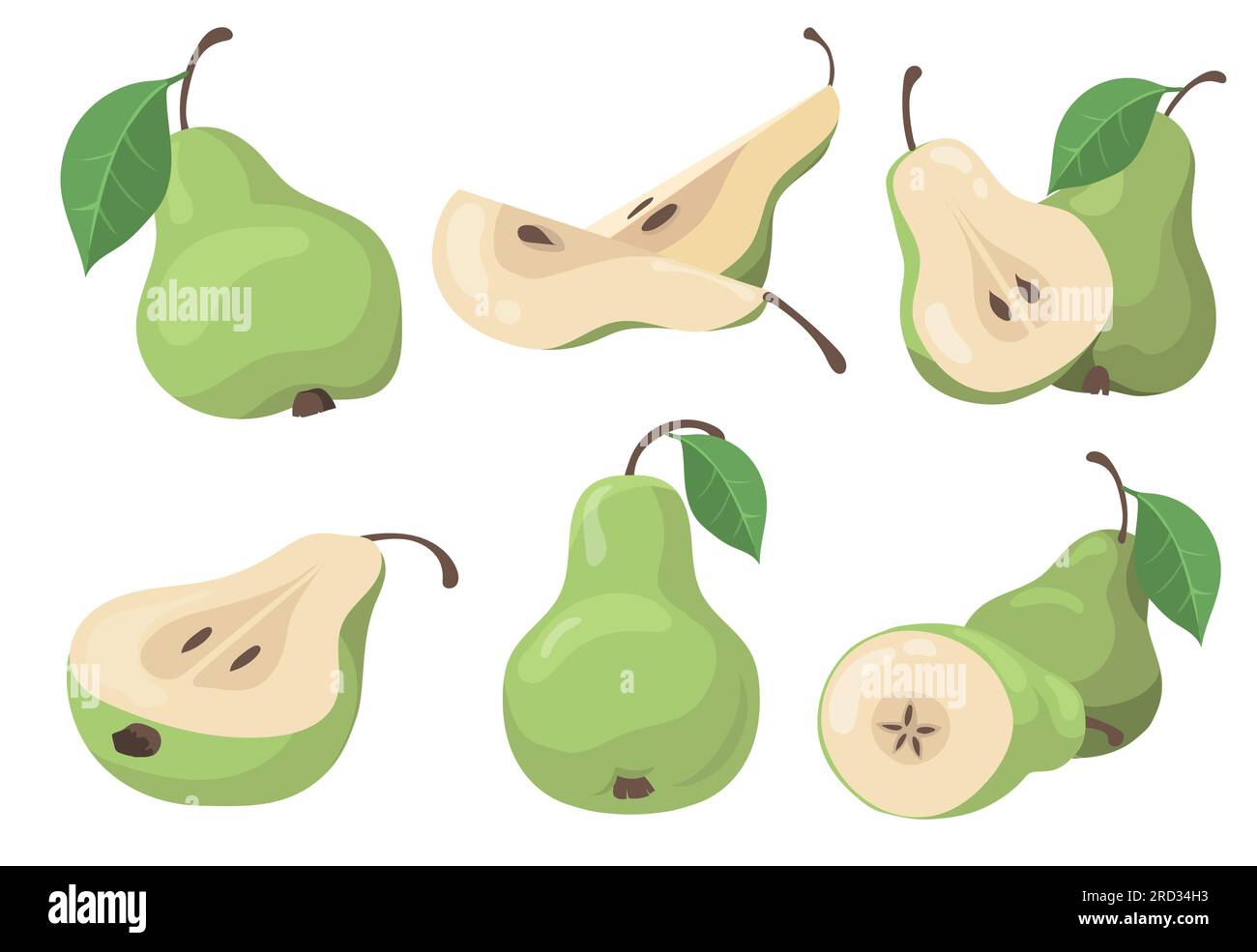 Cartoon pears hi-res stock photography and images - Alamy