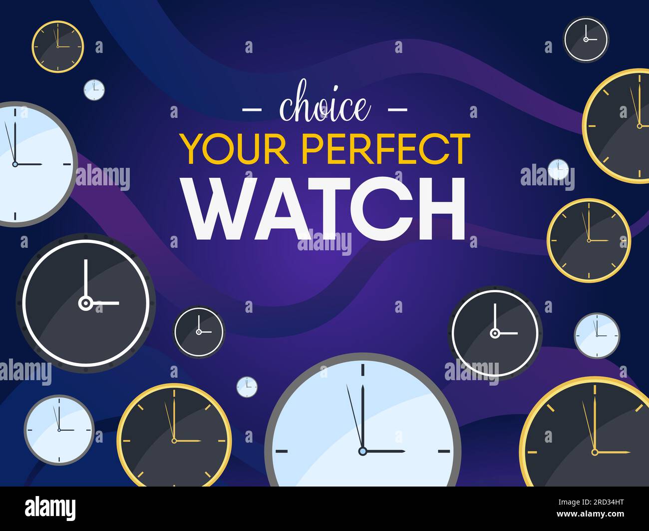 Perfect watch banner design Stock Vector Image & Art - Alamy