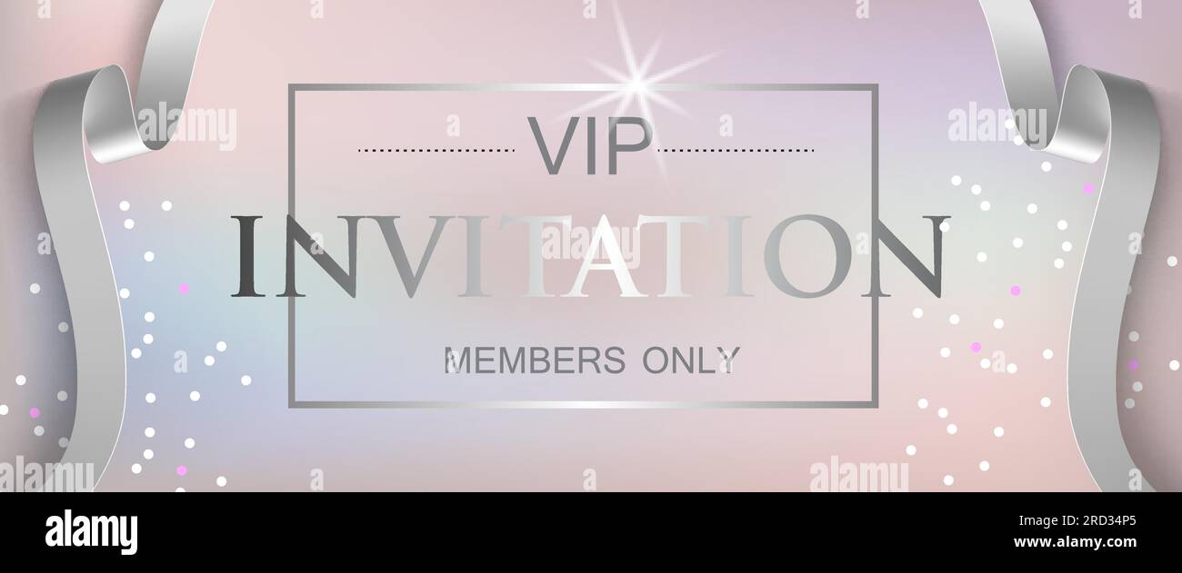 VIP invitation members only lettering Stock Vector Image & Art - Alamy