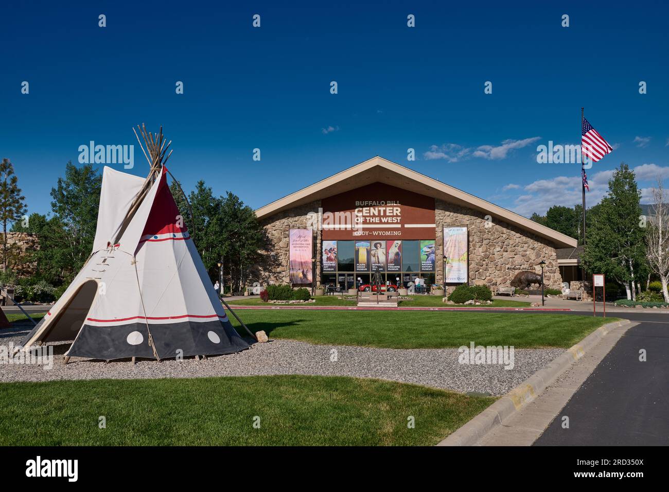 outside view of Buffalo Bill Center of the West, Cody, Wyoming, United ...