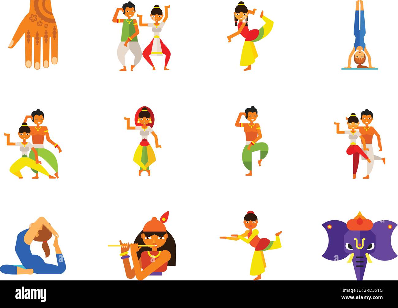 India Icon Set Stock Vector Image & Art - Alamy