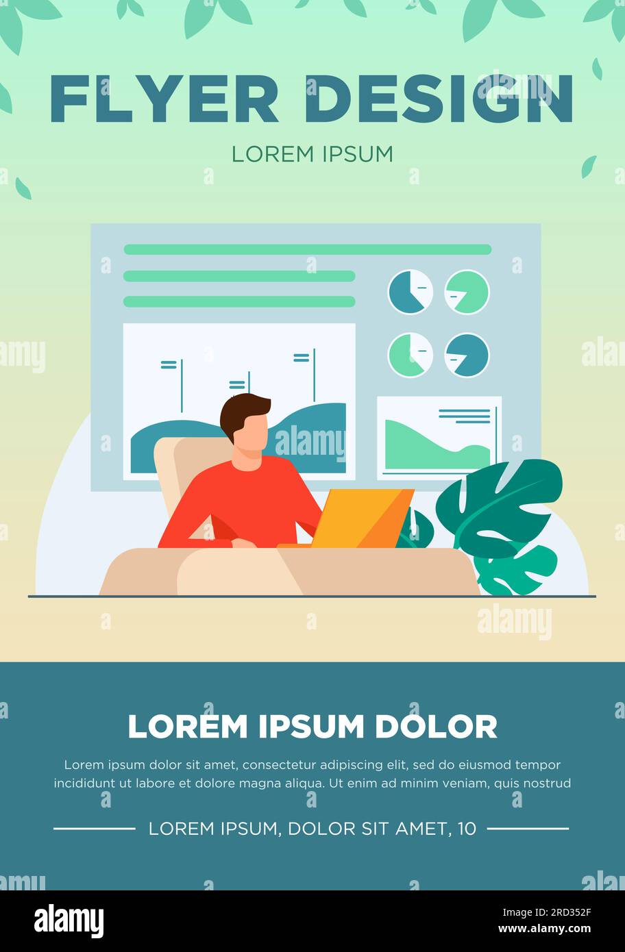 Stock market broker working Stock Vector Images - Alamy