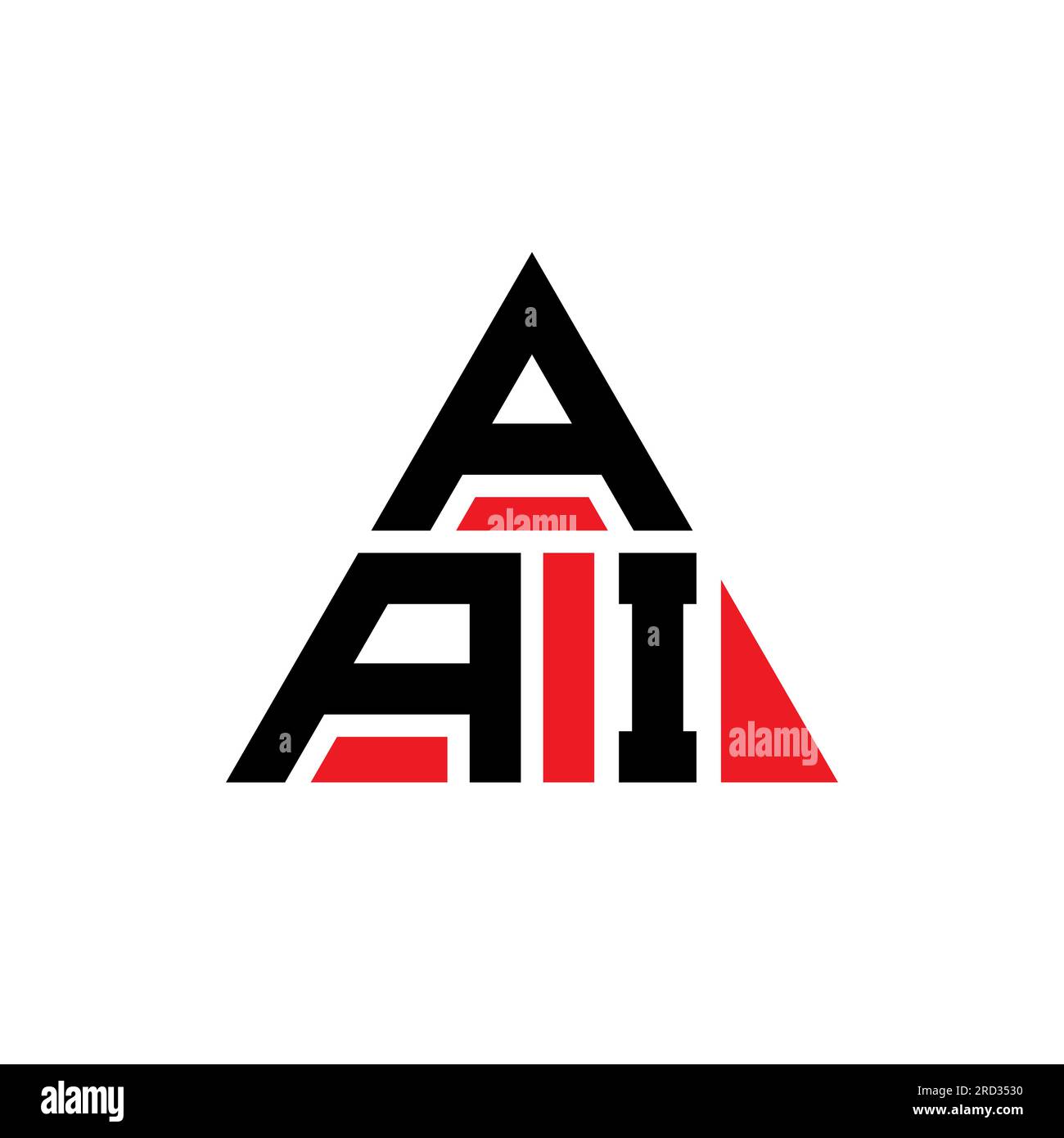 AAI triangle letter logo design with triangle shape. AAI triangle logo ...