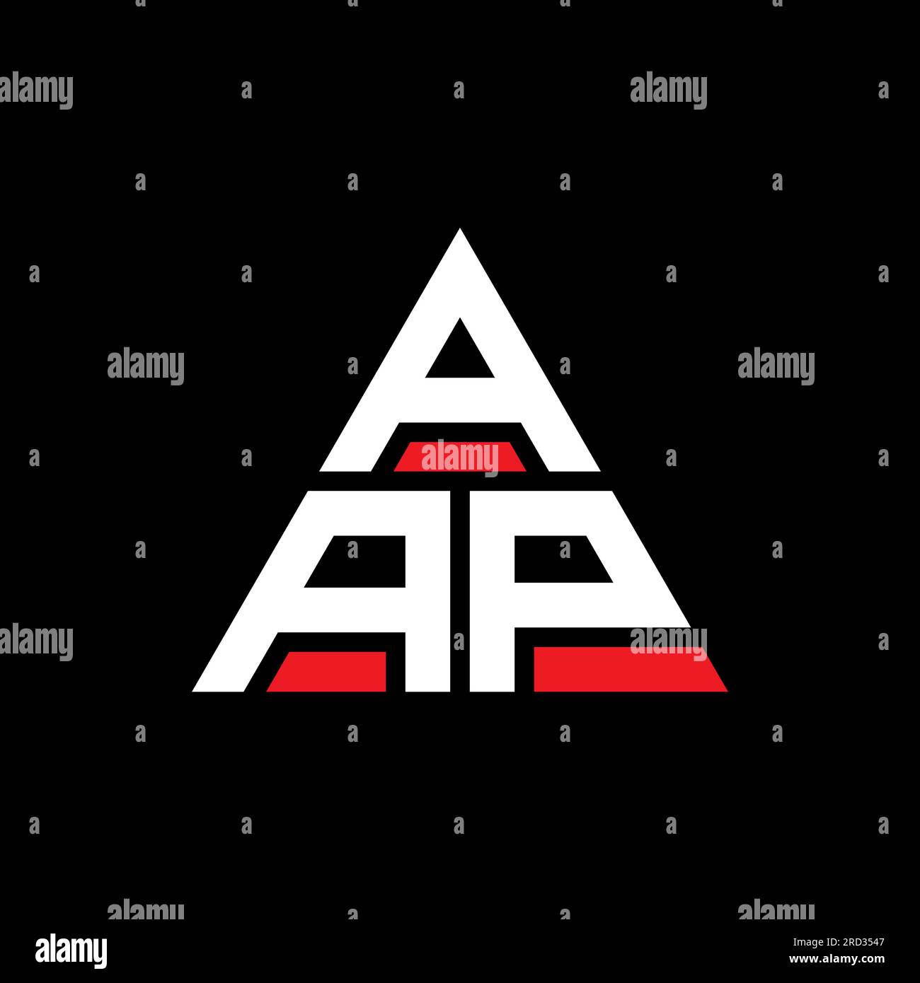 AAP triangle letter logo design with triangle shape. AAP triangle logo ...