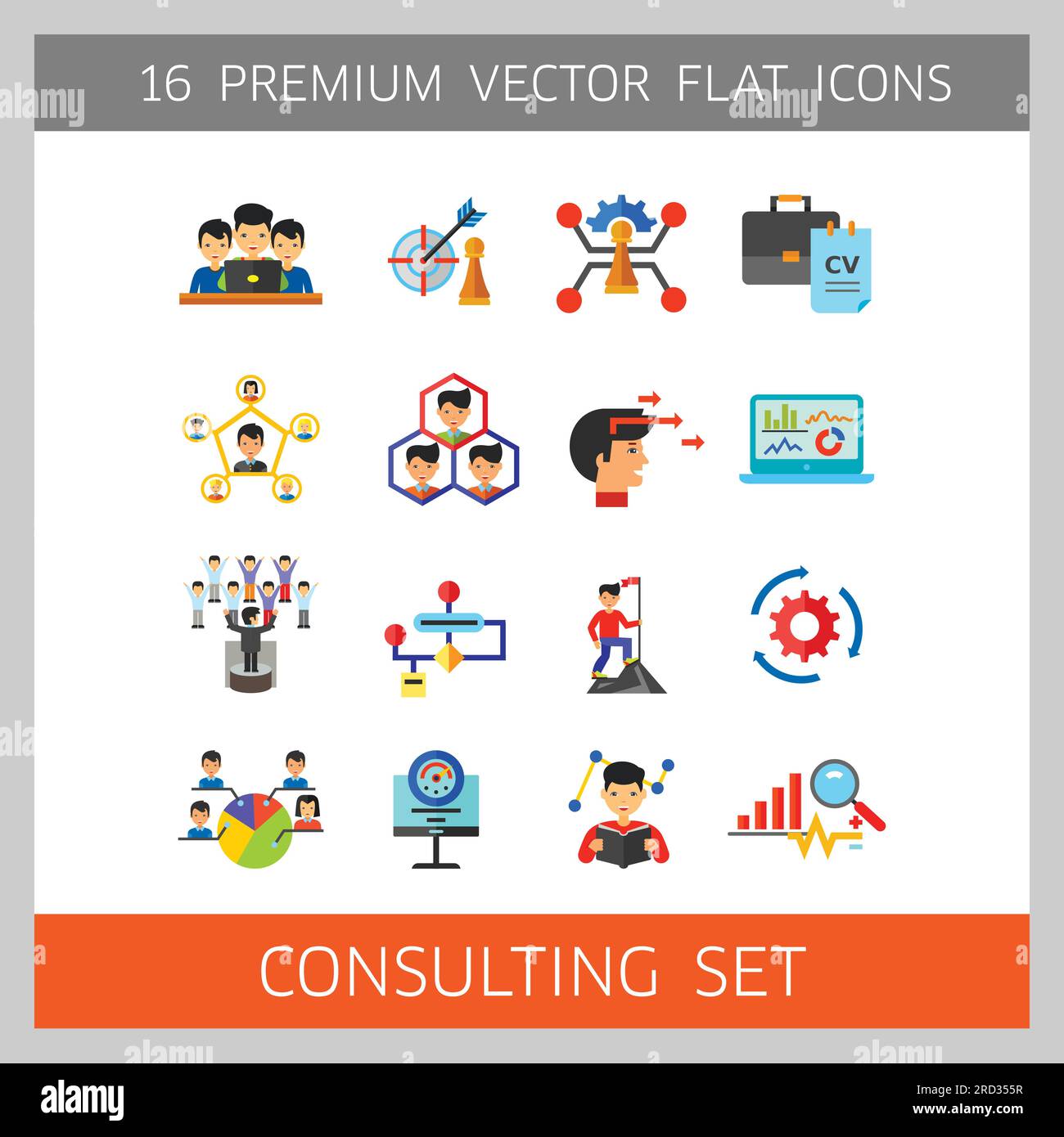 Consulting Icon Set Stock Vector Image & Art - Alamy